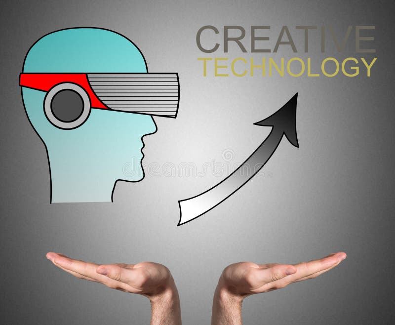 Creative Technology Concept on a Computer Screen Stock Photo - Image of ...