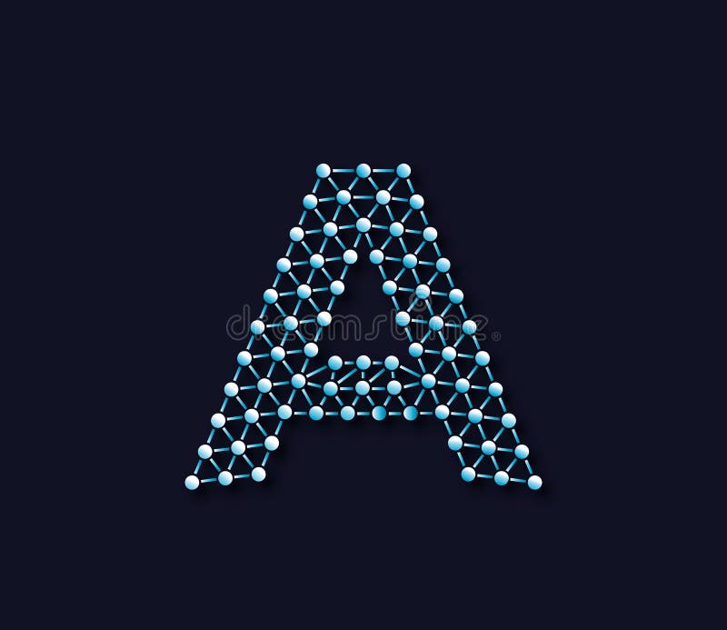 Alphabet Creative Technology Connections Stock Illustrations – 74 ...