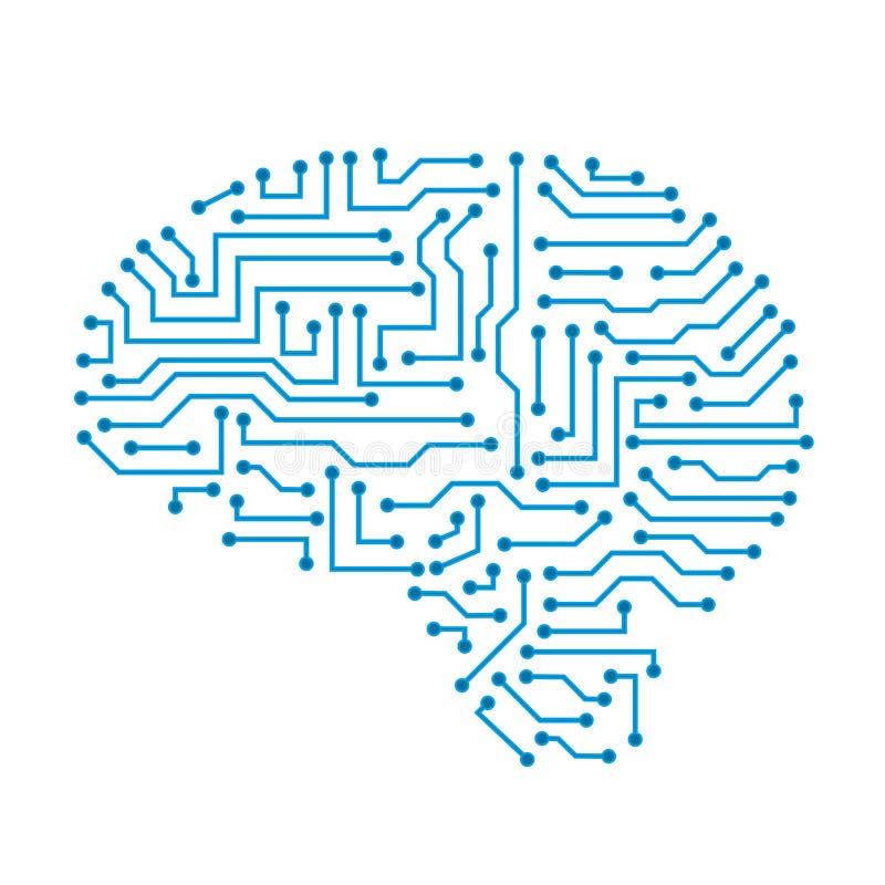 Creative Technology Human Brain with Neural Bonds - Stock Vector Stock ...