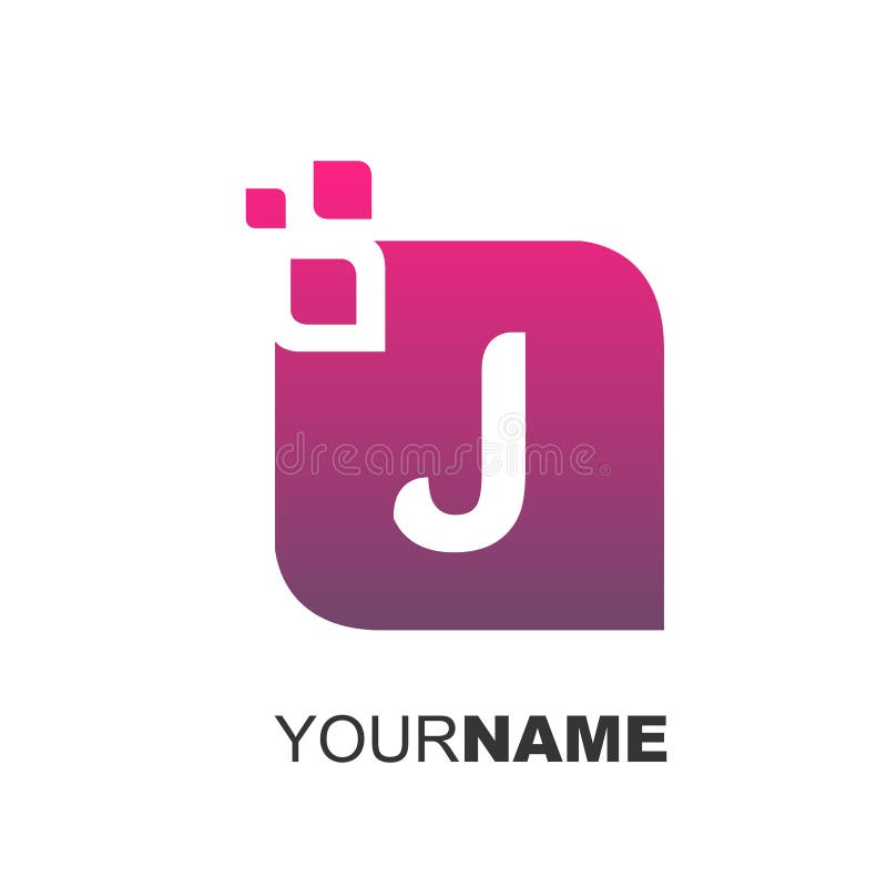 Letter J Creative Tech Logo Icon Design Stock Vector - Illustration of ...