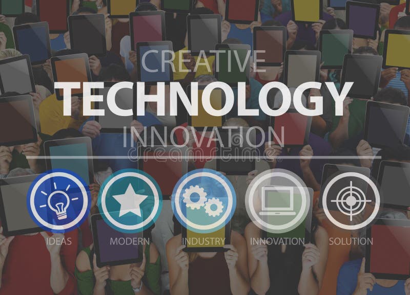 Innovation and Media Concept Stock Image - Image of abstract, hand ...