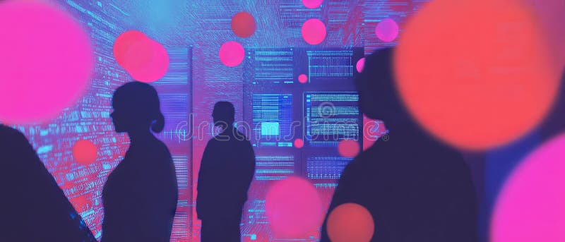 Creative Technology-inspired Minimalistic Collage Showcasing Data ...