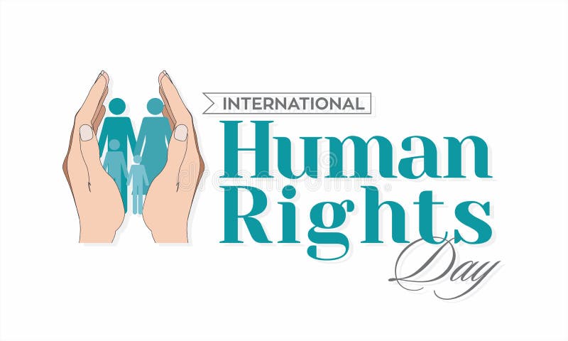 Creative Template Design for International Human Rights Day. Hands ...