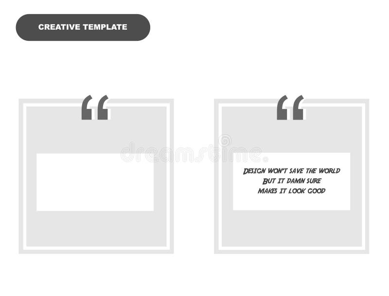 Creative Template Design for Typography and Texting Stock Vector ...