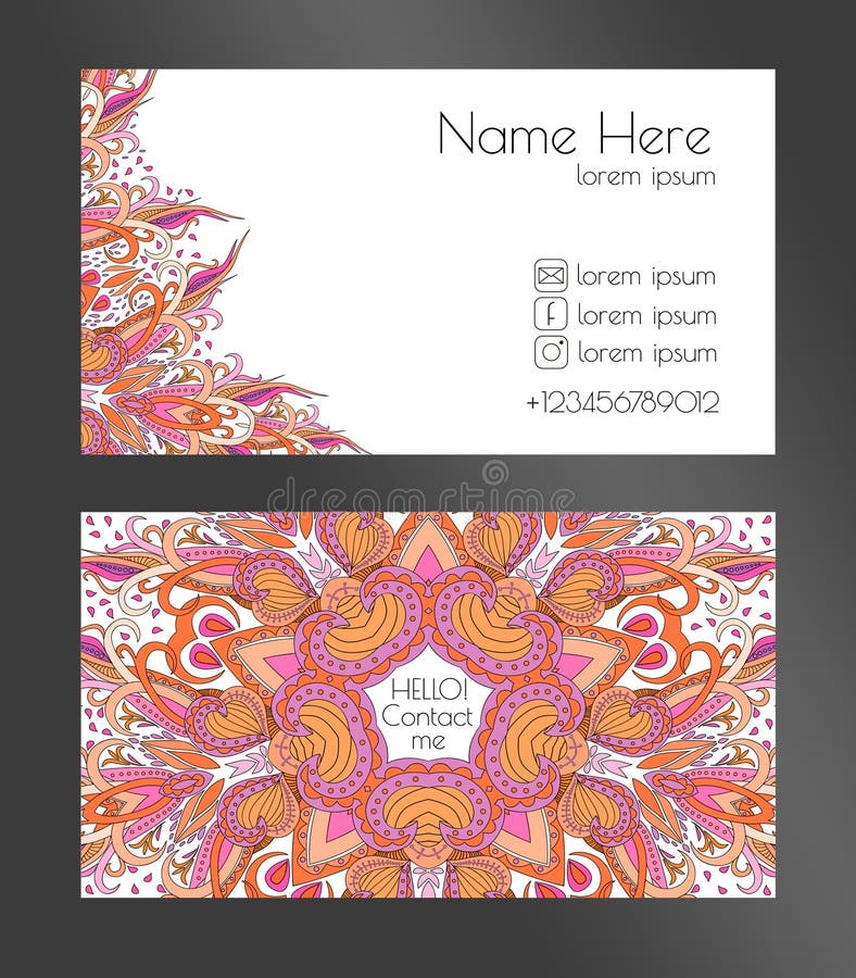 Creative Template for Designer, Photographer or Studio. Vector Editable ...