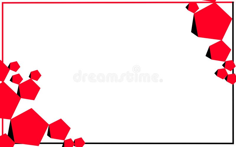 Creative Template for Letterhead Design, Abstract Red Figures ...