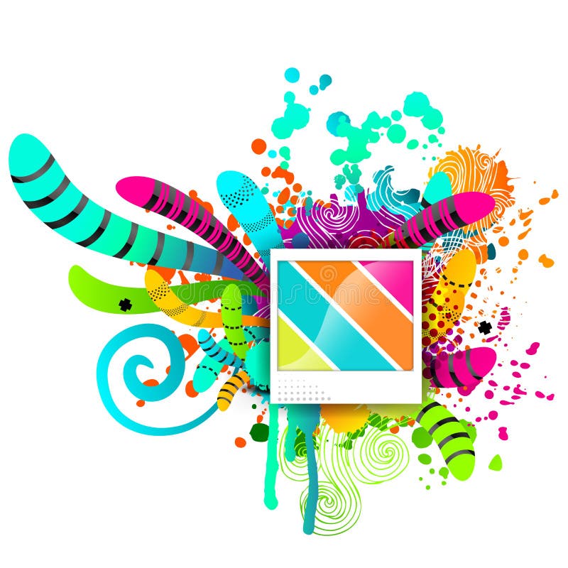 Creative Template Multicolor Background. Abstract Elements Concept ...
