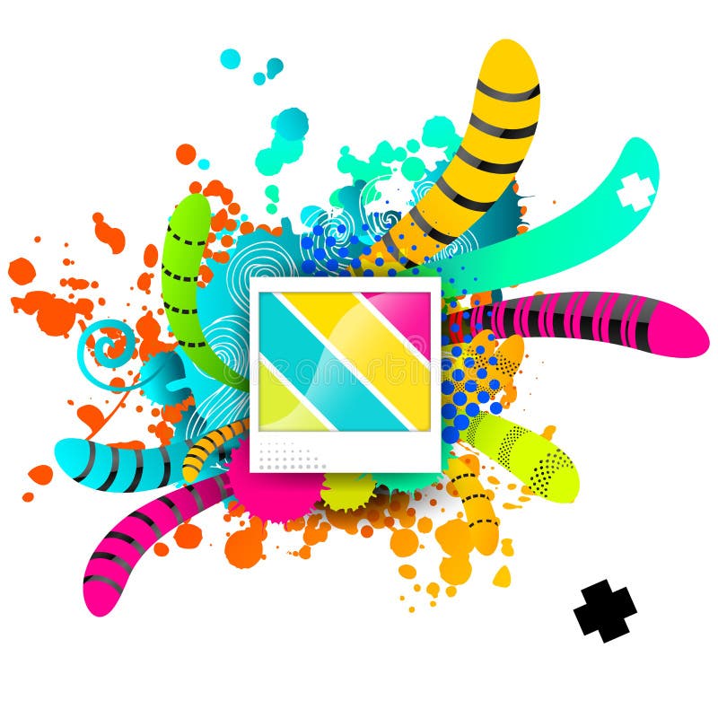 Creative Template Multicolor Background. Abstract Elements Concept ...