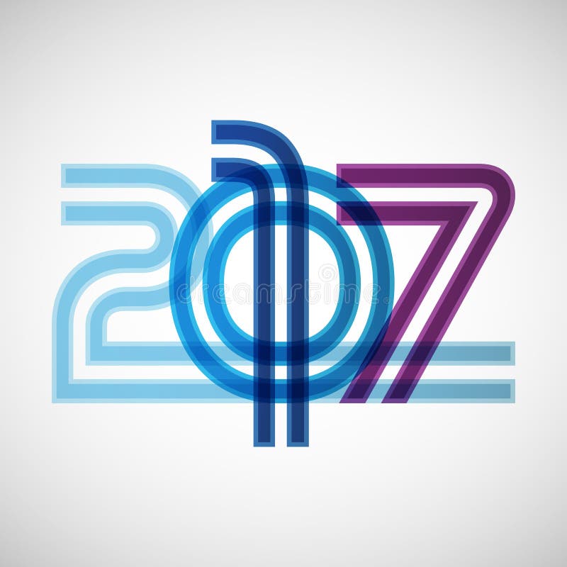 Creative text 2017 design stock vector. Illustration of january - 78729469