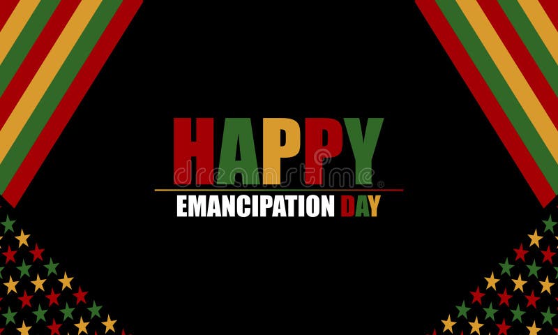 Creative Text Designs for a Joyful Emancipation Day Stock Vector ...