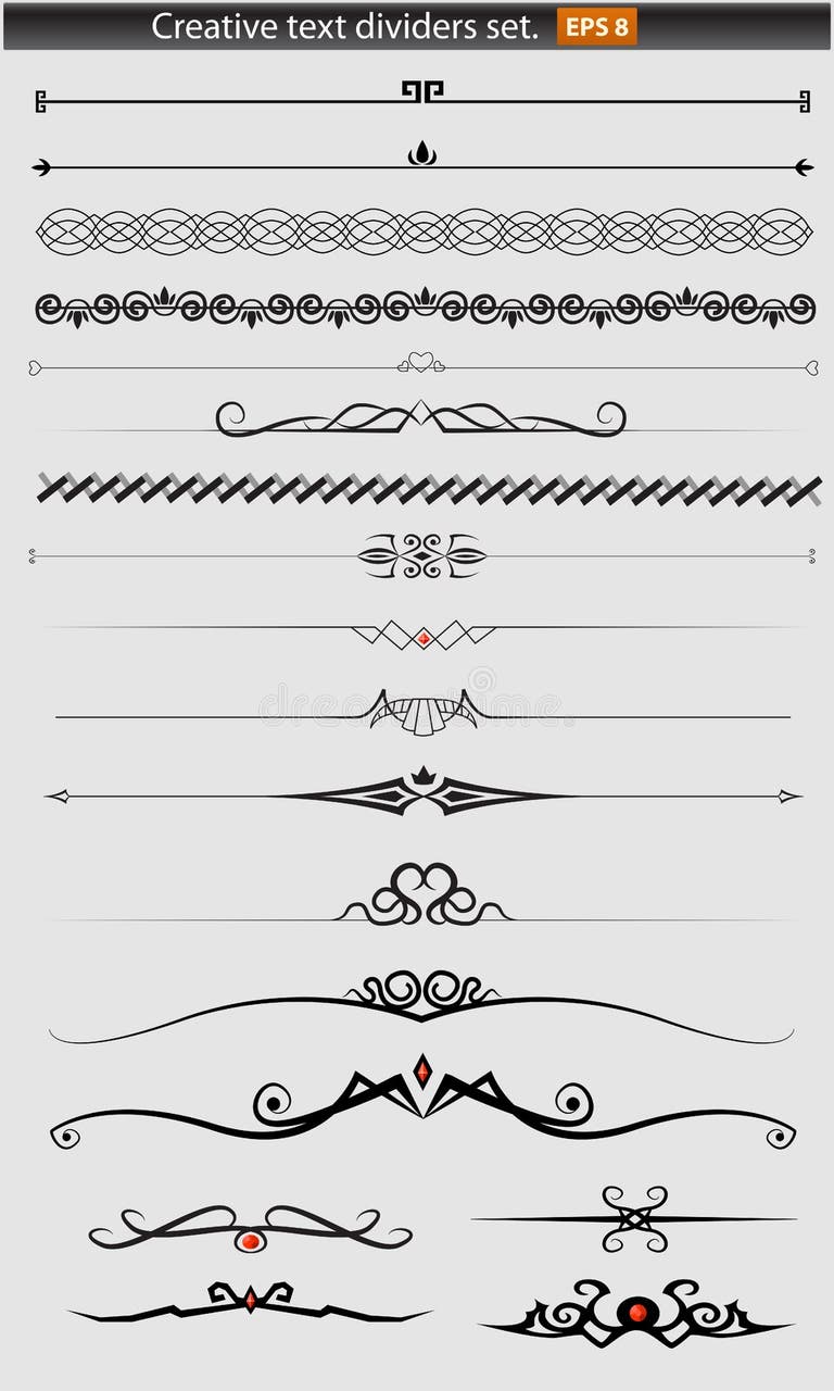 Text Dividers Stock Illustrations – 5,425 Text Dividers Stock ...