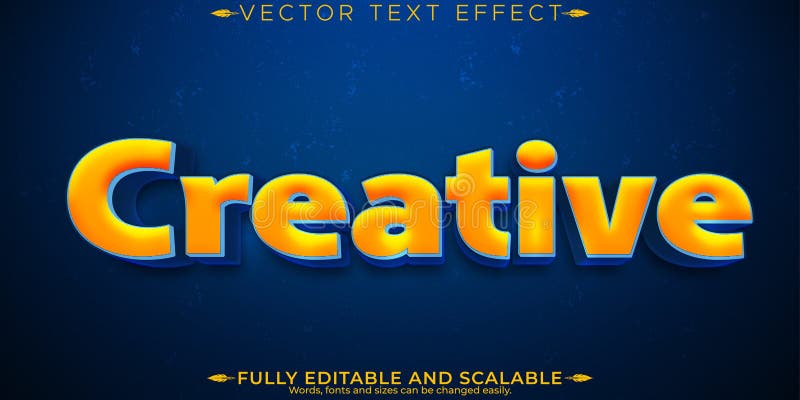 Creative Text Effect, Editable Modern and Headline Text Style Stock ...