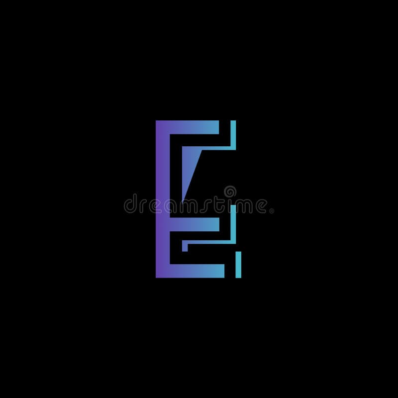 A Creative Text Logo Design T in Black Background Stock Illustration ...