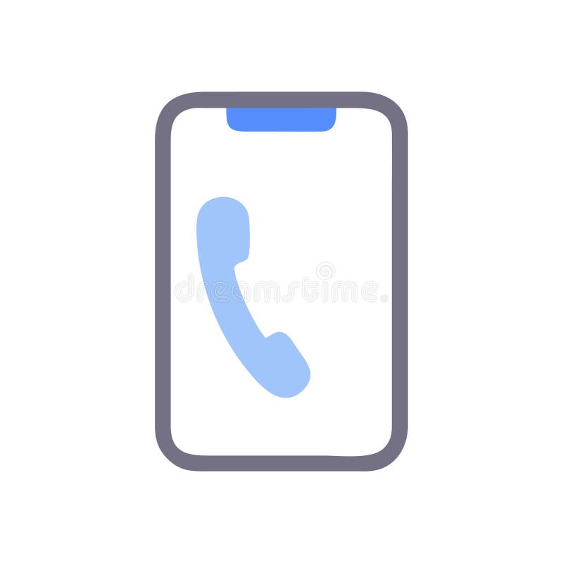 Creative Text on Phone Icon for Communication Stock Vector ...