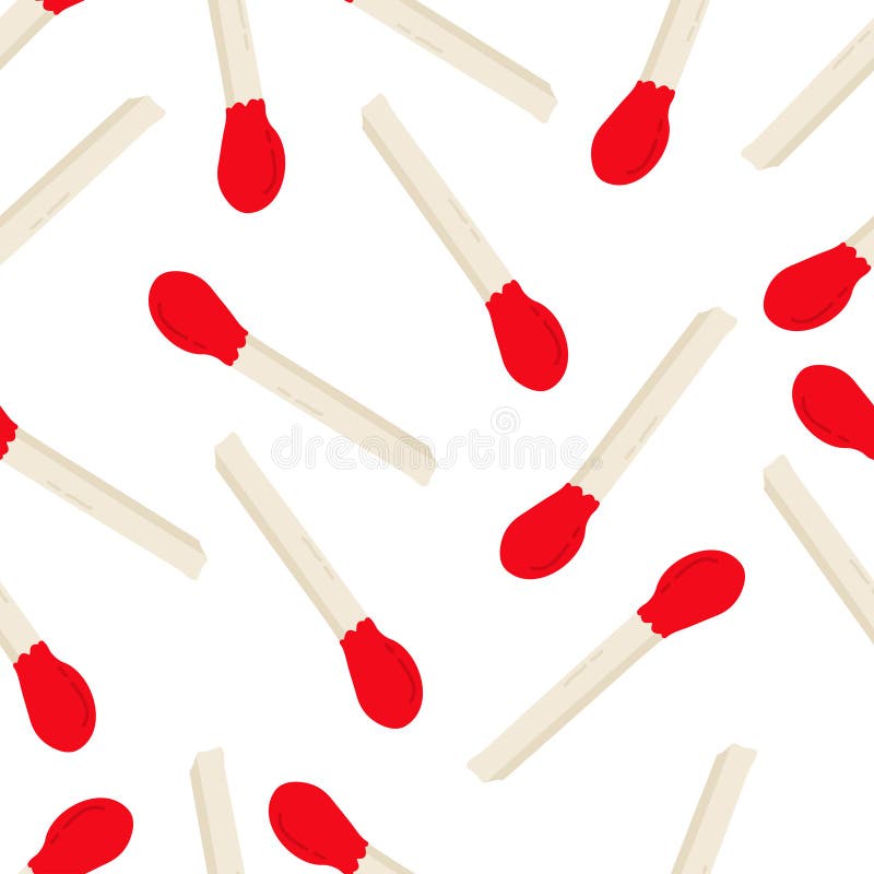 Creative Texture. Row of Matches Pattern on a White Background Stock ...