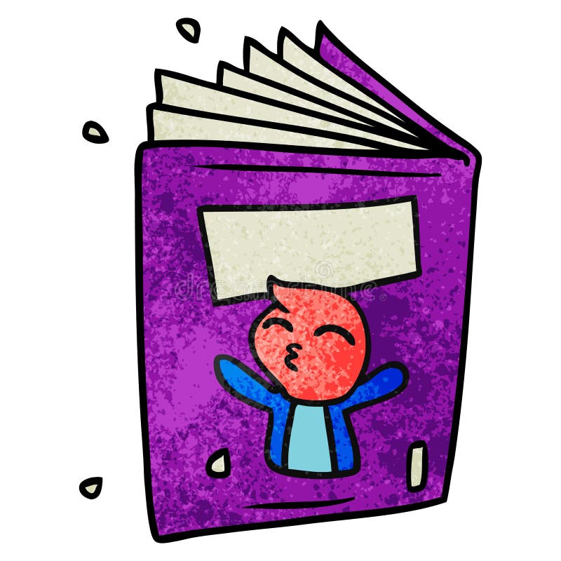 A Creative Textured Cartoon Doodle of a Magazine Stock Vector ...