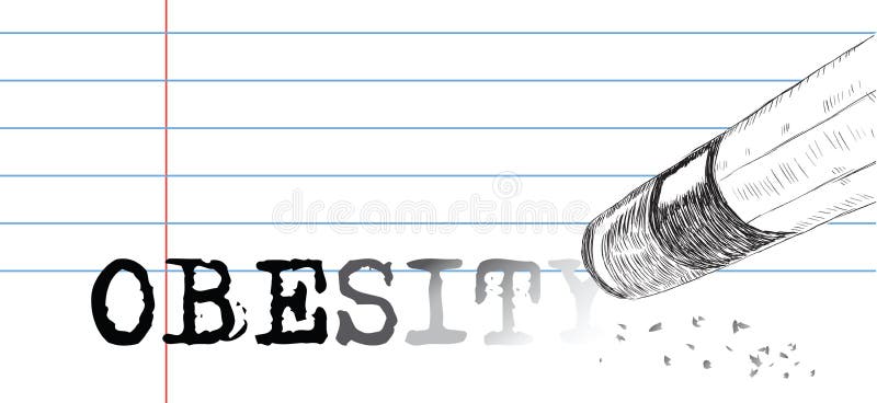 Creative on a Theme of Obesity Stock Vector - Illustration of printout ...