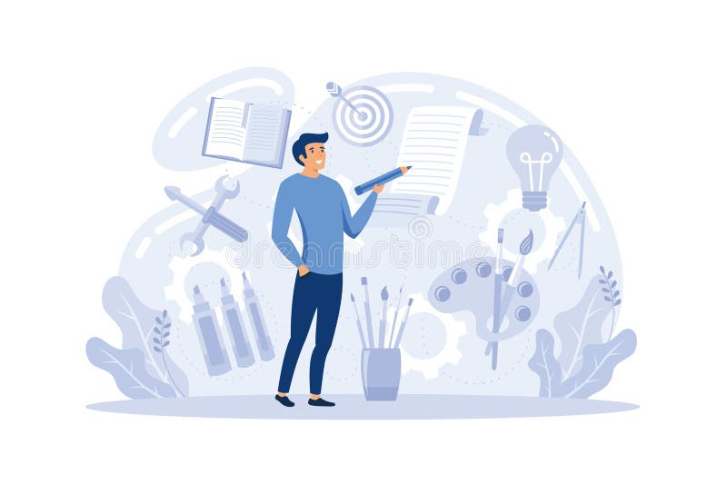 Creative Thinking Abstract Concept Vector Illustration. Startup ...