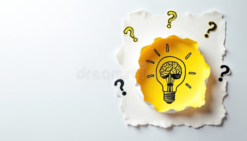 Question Mark Brain Thinking Concept Stock Illustrations – 1,680 ...