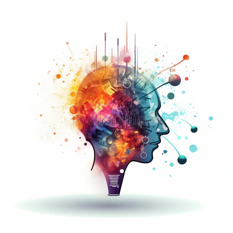 Creative Thinking Design Concept on White Background Image Stock ...