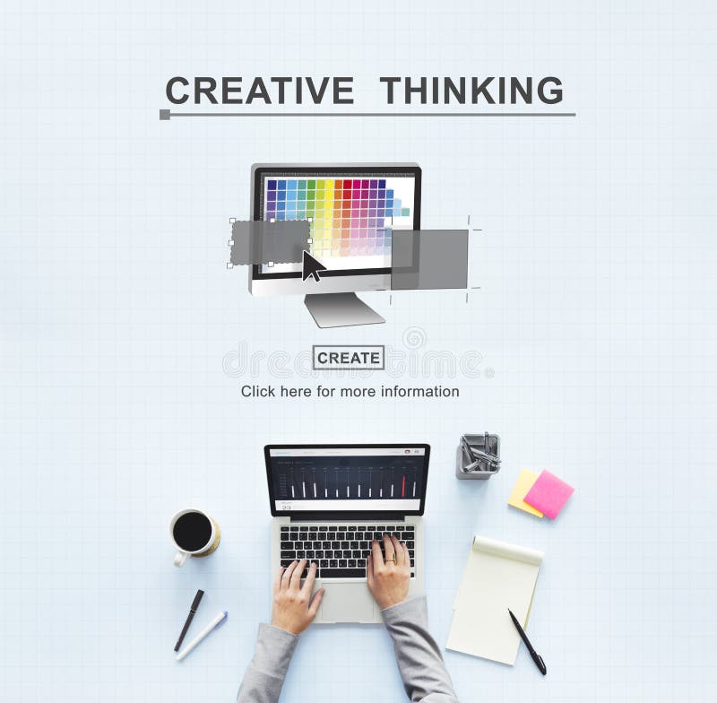 Creative Thinking Design Imagination Inspiration Concept Stock Image ...