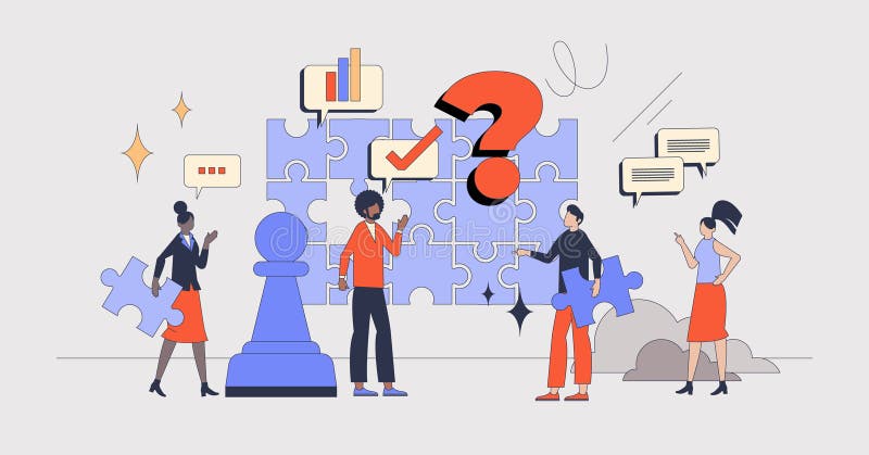 Creative Thinking Games and Intellectual Challenges Retro Tiny Person ...