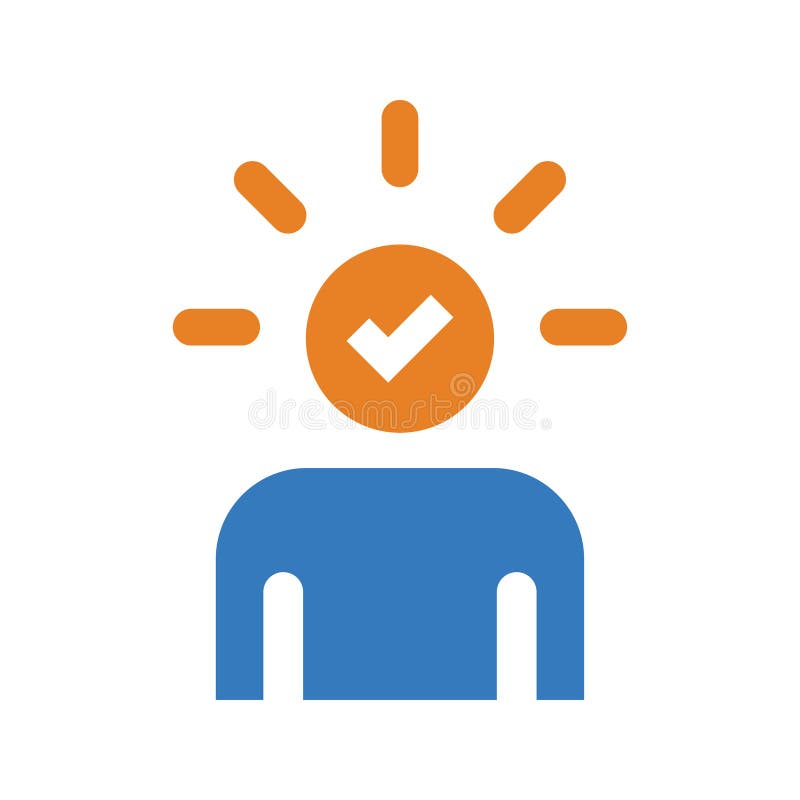 Creativity, Thinking Icon / Blue Vector Stock Vector - Illustration of ...