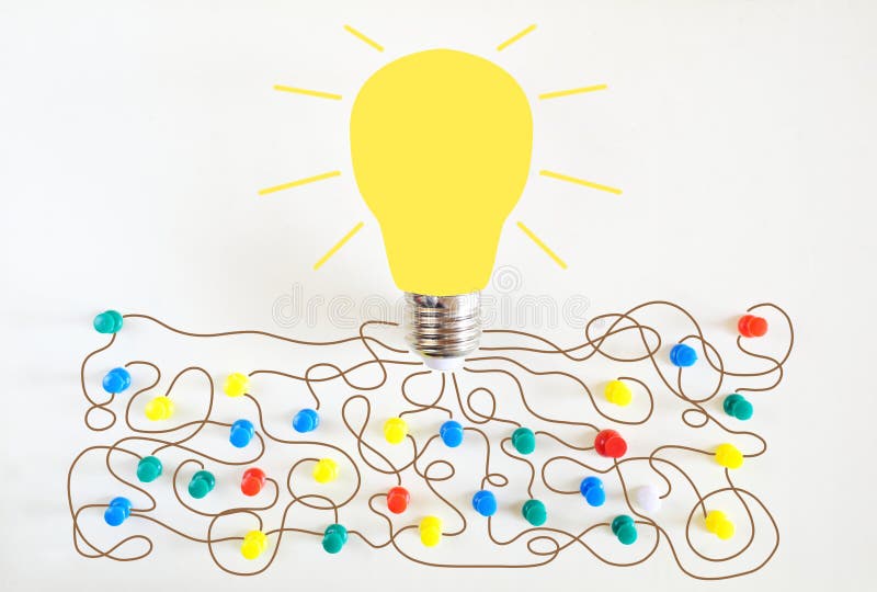 Creative Thinking, Ideas, Innovation, Business Concept. Light Bulb and ...