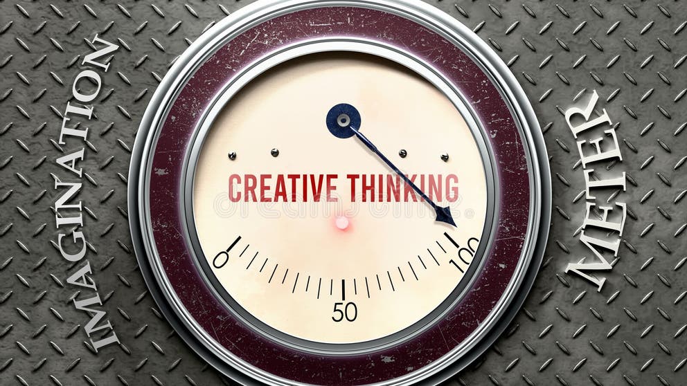 Creative Thinking and Imagination that is Hitting a Full Scale, Showing ...