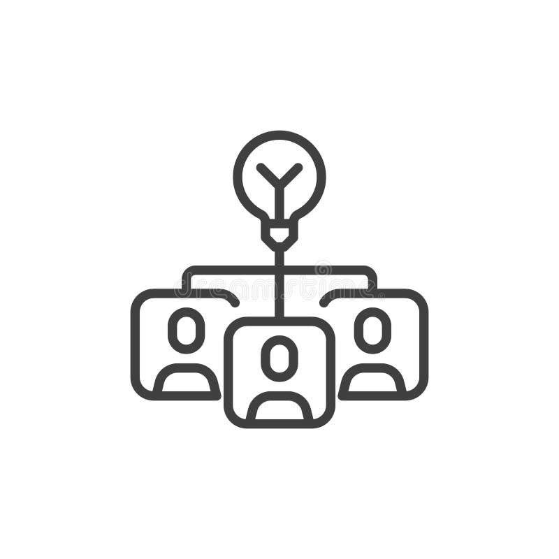 Group Thinking Line Icon Stock Illustrations – 1,101 Group Thinking ...