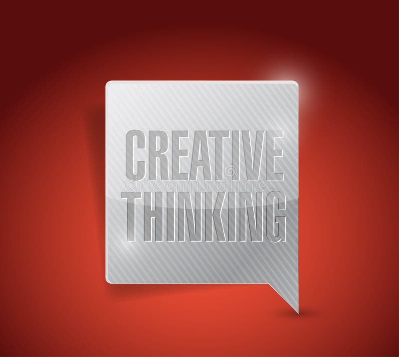 Creative Thinking Message Illustration Stock Illustration ...