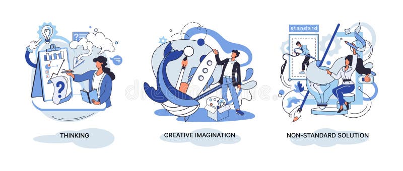 Creative Thinking. People Different Mental Mindset Types or Models ...