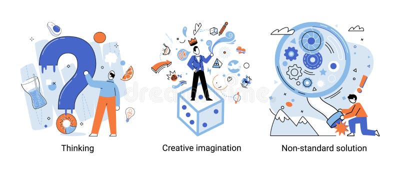 Creative Thinking. People Different Mental Mindset Types or Models ...