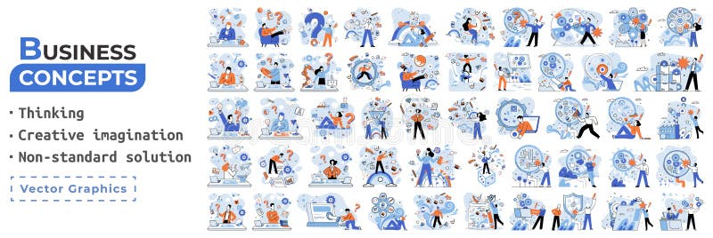 Creative Thinking. People Different Mental Mindset Types or Models ...