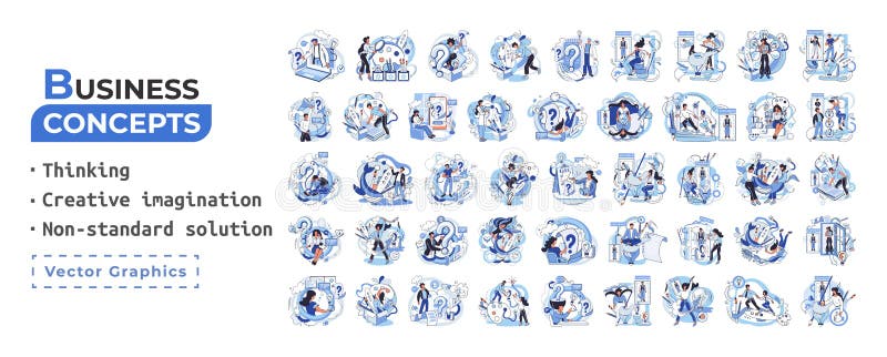 Creative Thinking. People Different Mental Mindset Types or Models ...