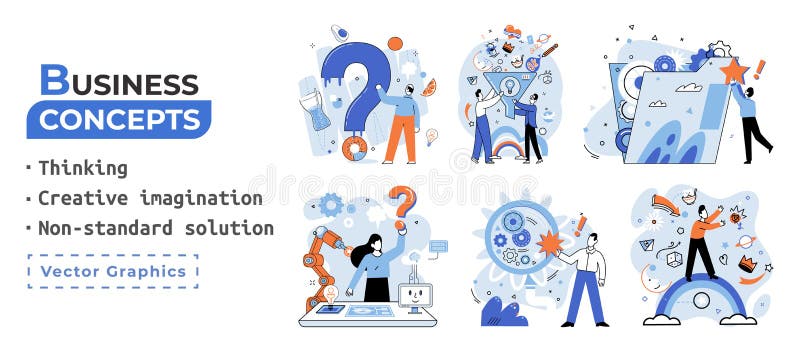 Creative Thinking. People Different Mental Mindset Types or Models ...