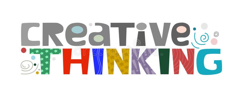 Creative Thinking Phrase Vector Life Quotes. Stock Vector ...