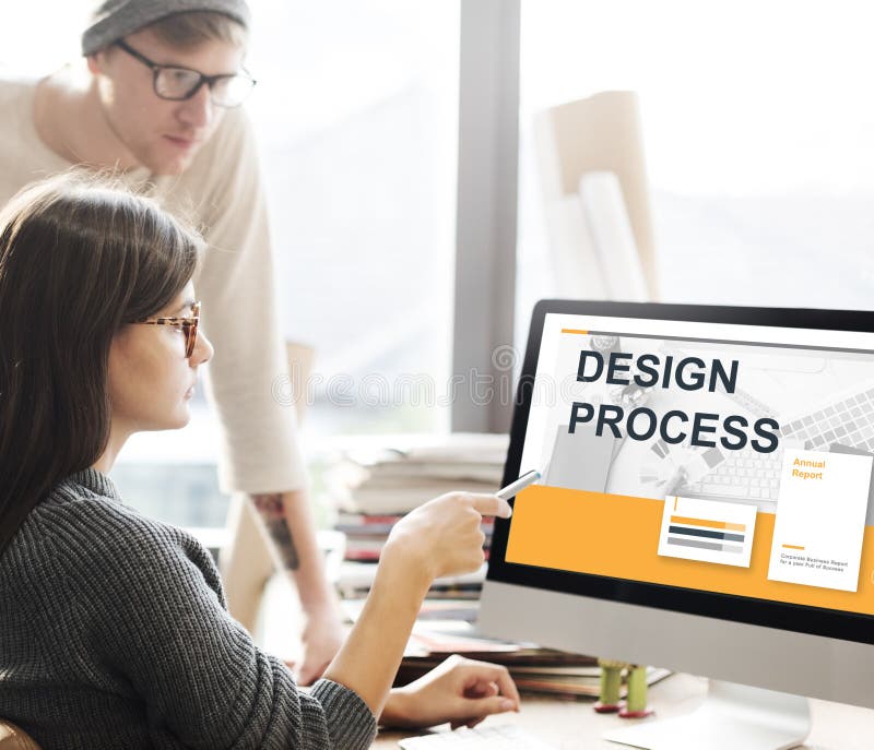 Creative Thinking Process Design Graphic Concept Stock Photo - Image of ...