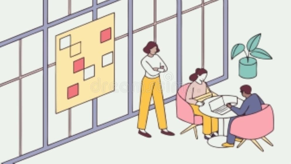 Creative Thinking Session, People Brainstorming Ideas. Vector Design ...