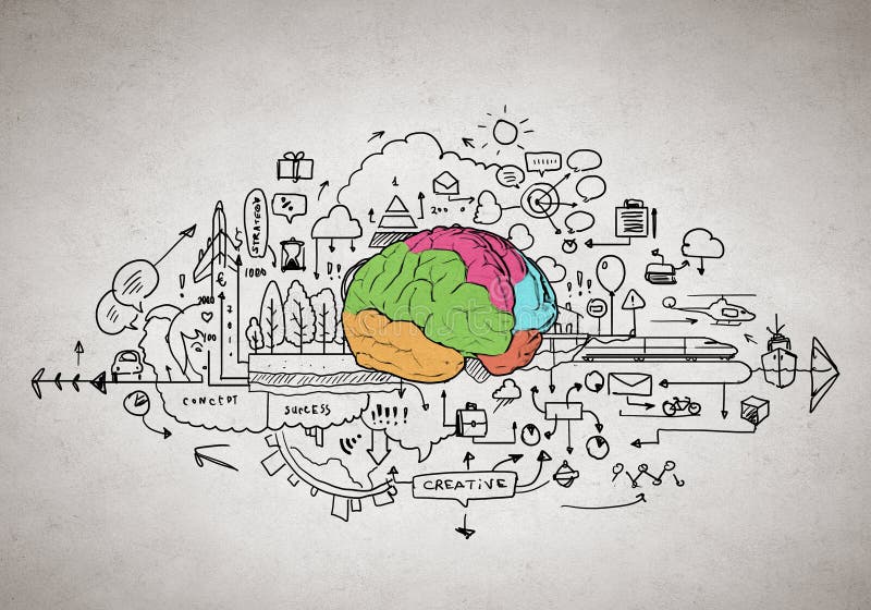 Creative thinking stock illustration. Illustration of plan - 56815987