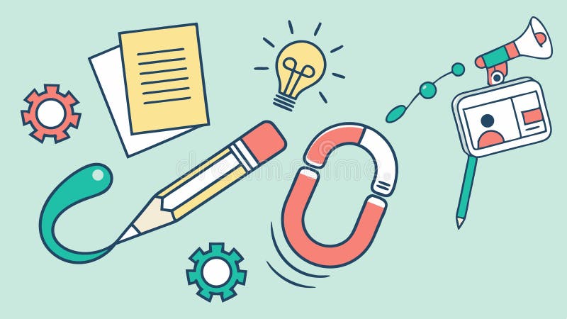 Creative Thinking & Solution Tools, Vector Design Generative AI Stock ...