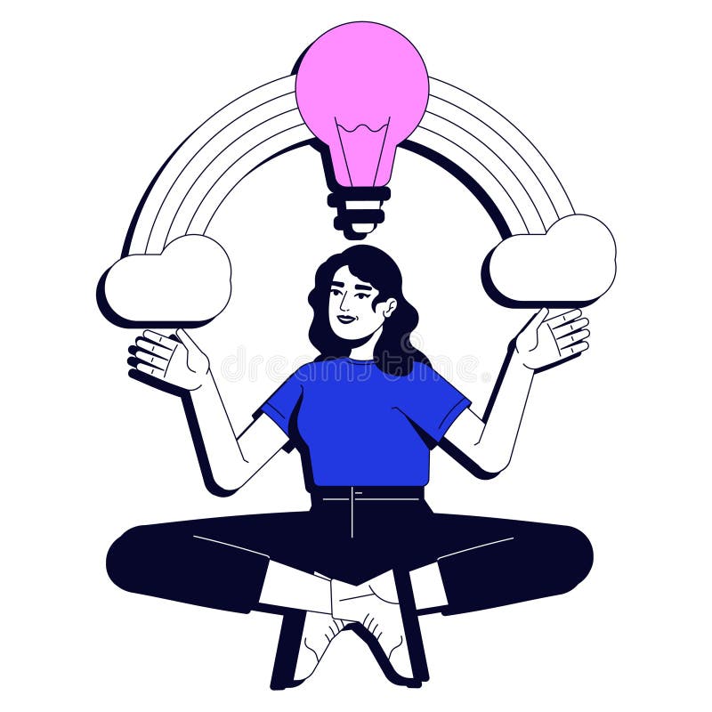 Clipart Persona Creativa Poster Vector Creative Illustration Of Strong