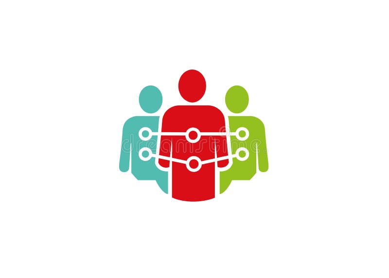 Creative Colorful Three People Logo Stock Illustrations – 242 Creative ...