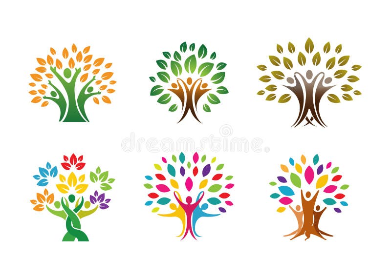 People Tree Logo Stock Vector Illustration Of Identity 48359403