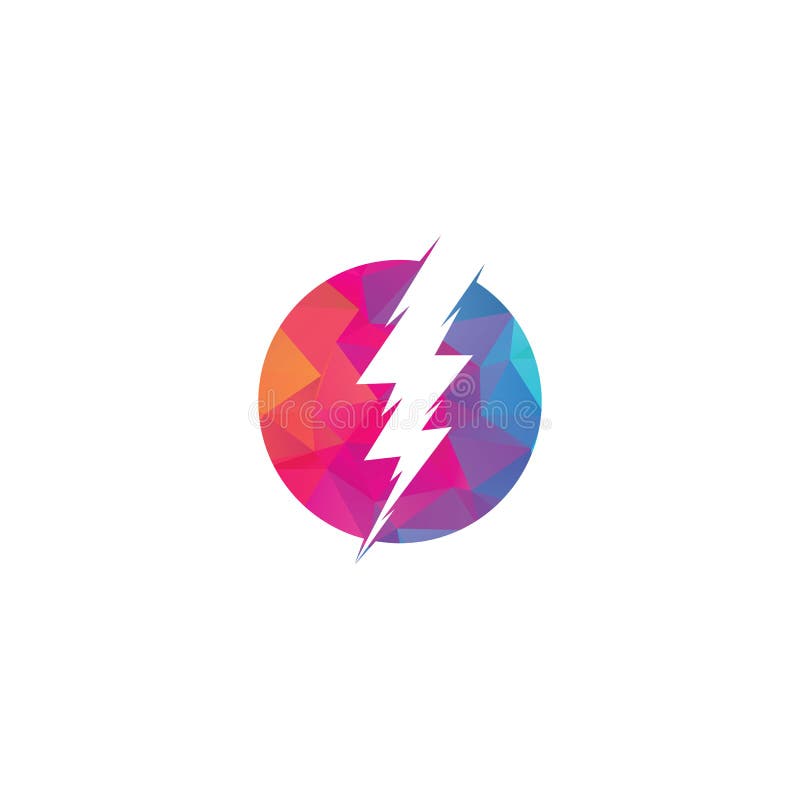 Creative Thunder Bold Concept Power Logo Design Stock Vector ...