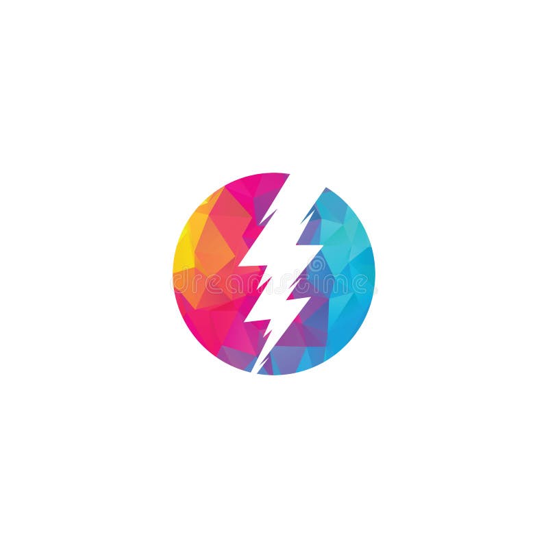 Creative Thunder Bold Concept Power Logo Design Stock Vector ...