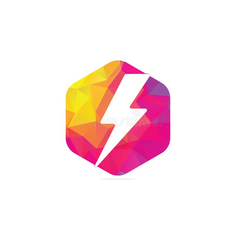 Creative Thunder Bold Concept Power Logo Design Stock Vector ...
