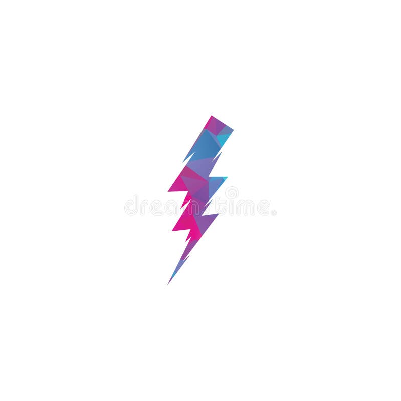 Creative Thunder Bold Concept Power Logo Design Stock Vector ...