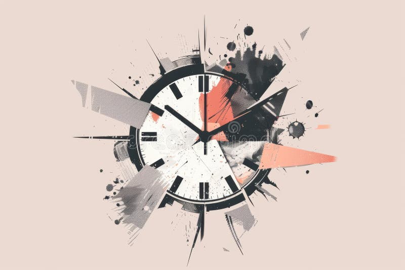 Creative Time Concept Featuring Hourglasses, Clocks, and Dynamic ...
