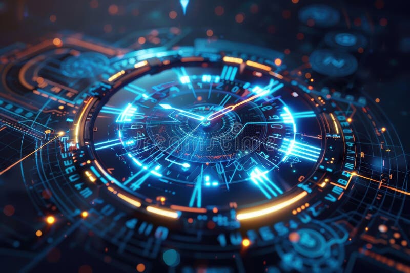 Creative Time Concept Featuring Hourglasses, Clocks, and Dynamic ...